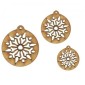 Snowflake Bauble Wood Shape style 7 for Christmas arts and crafts