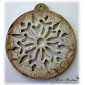 Snowflake Bauble Wood Shape style 7 for Christmas arts and crafts