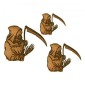 Grim Reaper Beckons Wood Shape for altered art and craft projects