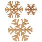 Snowflake Wood Shape style 2 for altered art and craft projects