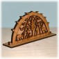 3D Winter Forest MDF Wood Scene for seasonal decorating