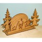 3D Christmas Nativity MDF Wood Scene for seasonal arts and crafts