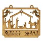 Christmas Nativity Scene Plaque MDF Wood Shape