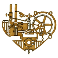 Steampunk and Mechanical Wood Shapes for altered art and crafts