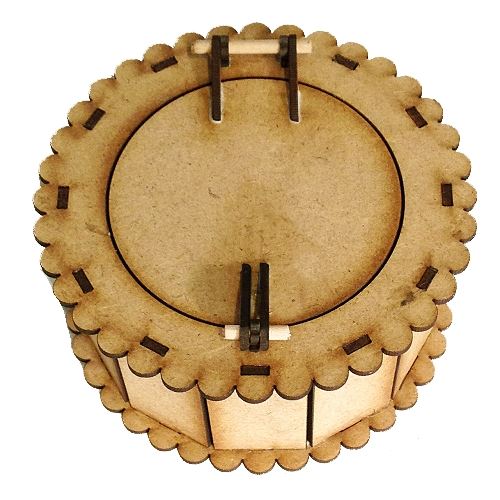 3D MDF Victorian Round Box Kits