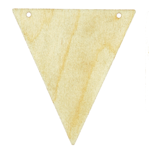Birch Ply Triangle Bunting Shape