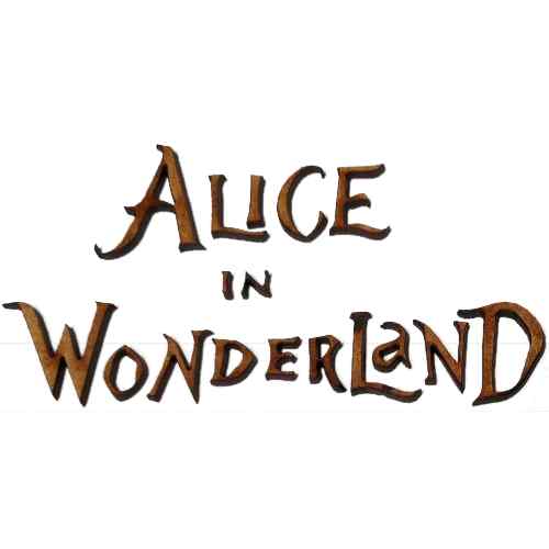 Alice in Wonderland Script - MDF Wood Shapes