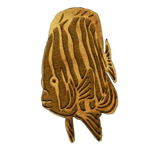 Angel Fish Style 1 - MDF Wood Shape