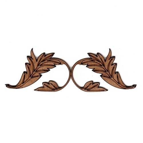 Art Deco & Nouveau Style Ornament 15 - MDF Wood Shape