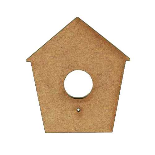 Plain Birdhouse MDF Wood Bird Shape
