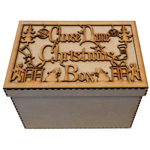 Personalised Christmas Memory Box in MDF