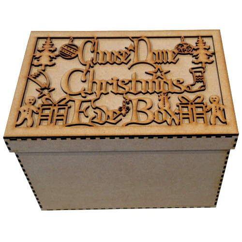 Personalised Christmas Eve Box in Birch Plywood