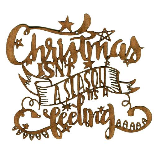 Christmas Season - MDF Wood Words
