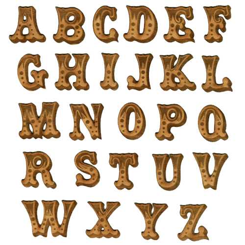 Circus Font Alphabet