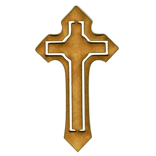 Decorative Cross Duo - MDF Wood shape