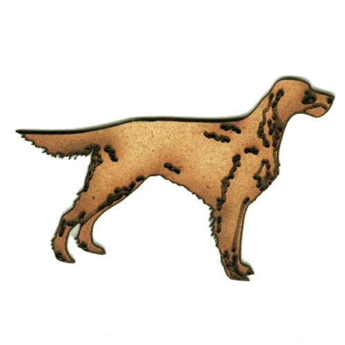 Red Setter MDF Wood Dog Shape for art and craft projects