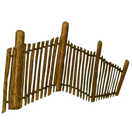 Rustic Beach Fence Panel MDF Wood Shape