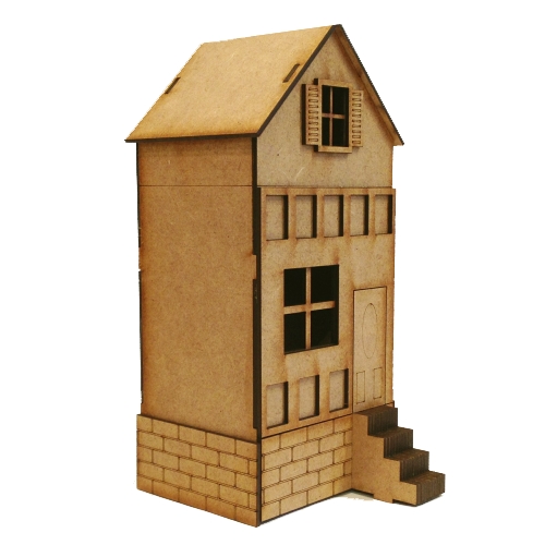 Framed Townhouse with Steps - MDF House Kit