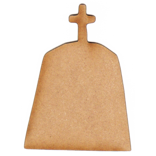Gravestone Cross Wood Shape 2 for altered art and crafts