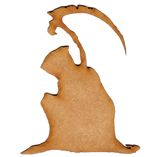 Wood Grim Reaper Waiting Shape for altered art and craft projects
