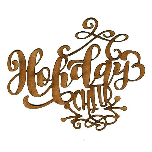 Holiday Cheer - MDF Wood Words
