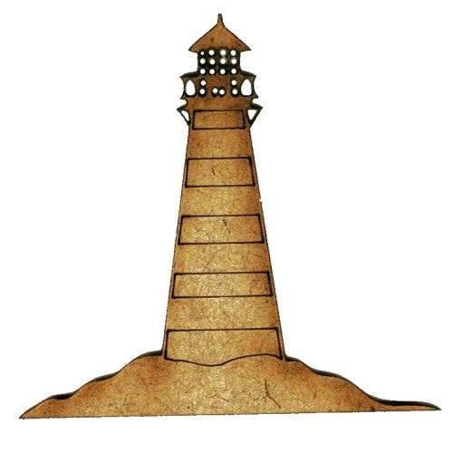 Lighthouse Wood Shape Style 5 for altered art and craft projects
