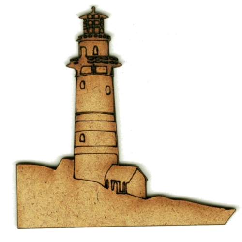 Lighthouse Wood Shape Style 8 for altered art and craft projects