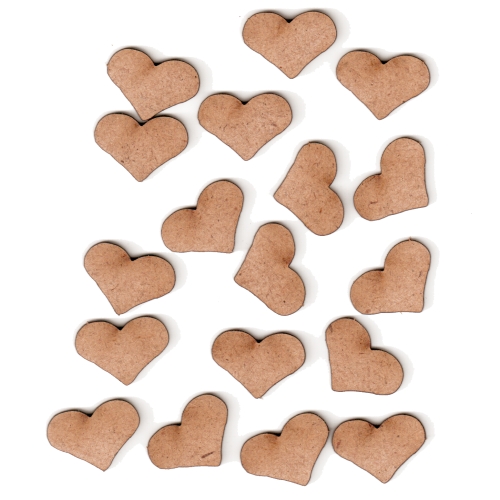 MDF Country Heart Mini Plaques for altered art and crafts