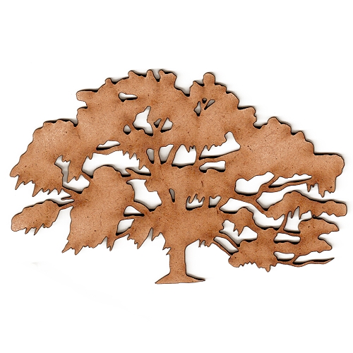 Oak Tree MDF Wood Shape 1 for altered art and craft projects