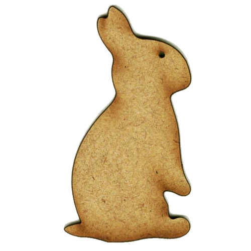 Peeping Rabbit wood shape style 6 for art and craft projects