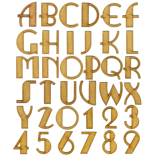 Art Deco Numbers Font