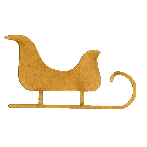 Santa Sleigh Silhouette - MDF Wood Shape