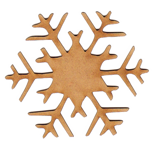Snowflake Wood Shape style 1 for altered art and craft projects