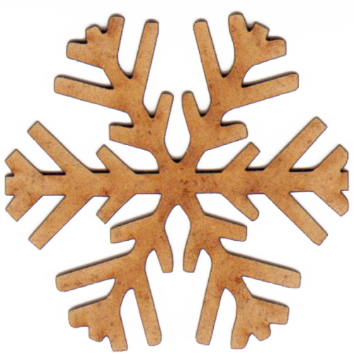Snowflake Wood Shape style 2 for altered art and craft projects