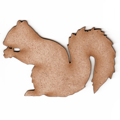Squirrel Wood Shape style 2 for altered art and craft projects