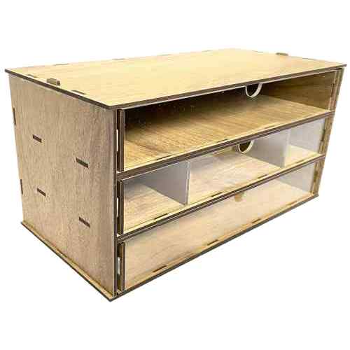 Stackable Storage Kit - Double - 3 Drawers with Dividers