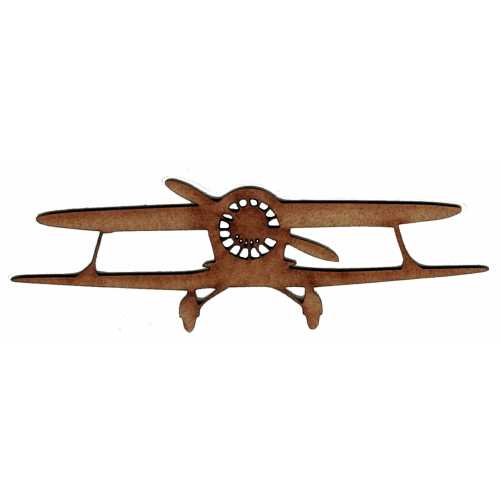 Wood Vintage Biplane Shape 5 for altered art and craft projects