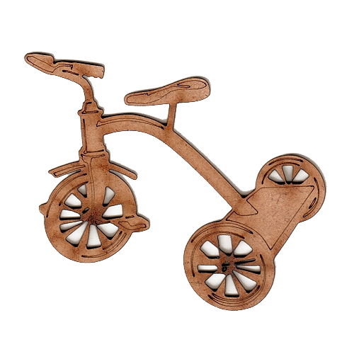 Wood Tricycle Shape for altered art and craft projects