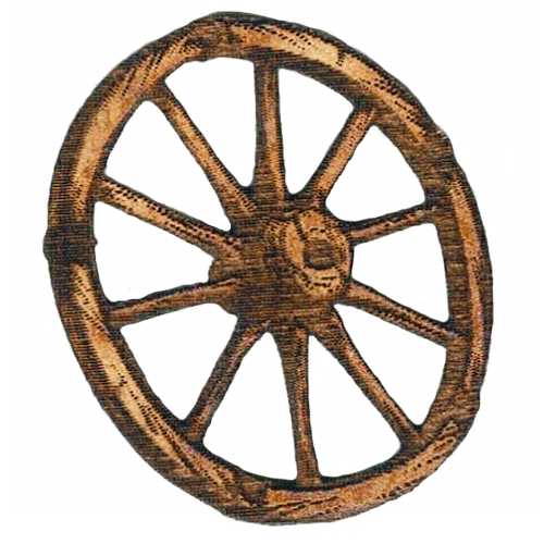 Wooden Cart Wheel MDF Wood Shape