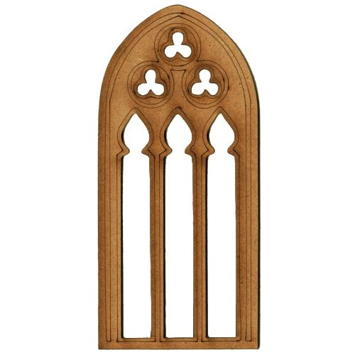 Stone Mullion Moorish Window - MDF Wood Shape
