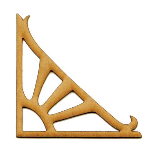 MDF Wood Corner Embellishment - Sunbeam