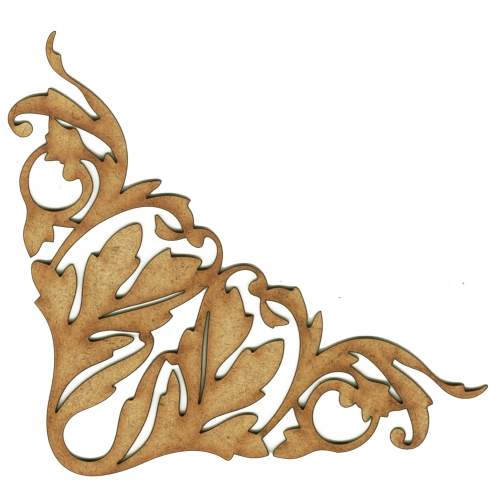 Baroque Vine Wood Corner Embellishment for altered art and crafts