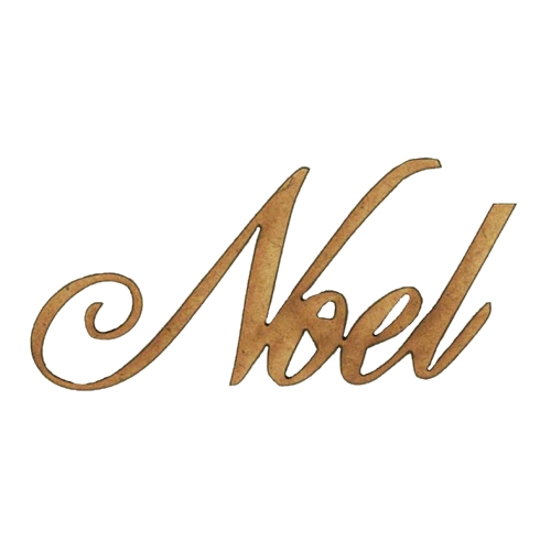 Noel - Christmas Wood Word cut out in Ancestry font