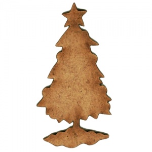 Christmas Tree MDF Wood Shape 3 for altered art and craft project