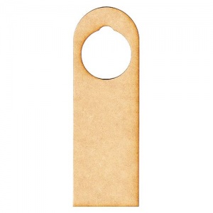 Rounded Rectangle MDF Door Hanger
