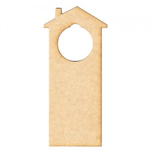 House Shaped MDF Door Hanger