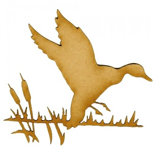Landing Duck - MDF Wood Bird Shape
