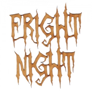 Fright Night Halloween Wood Words for altered art and crafts