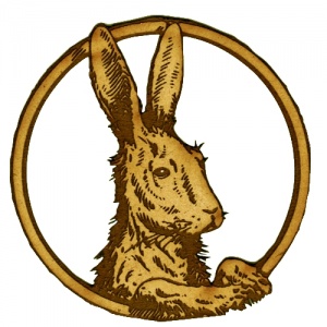 Hare wood shape style 2 for altered art and craft projects