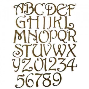 Harrington - Single MDF Letters and Numbers